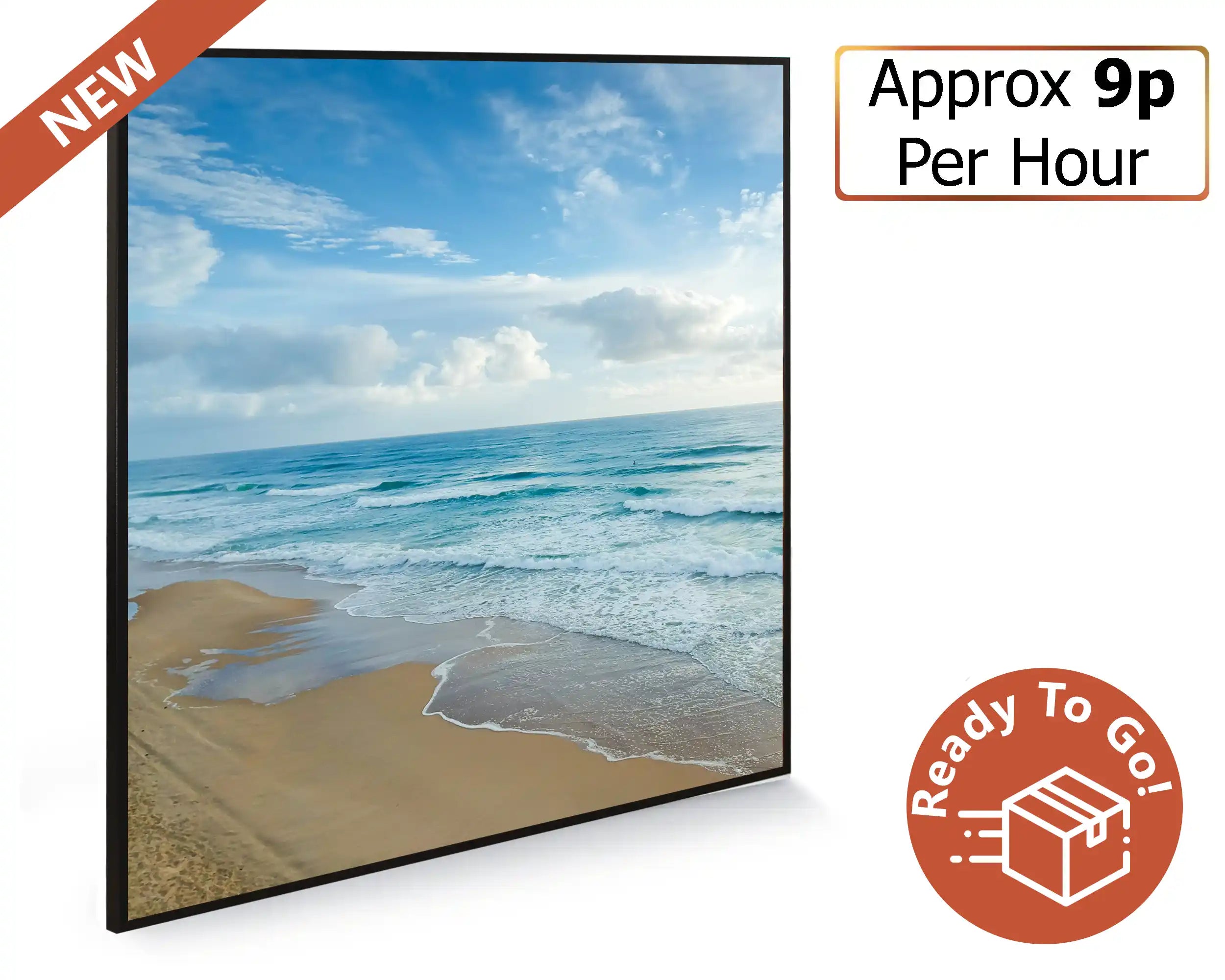 350w Infrared picture wall heaters | Indoor IR heating panels - Sandy Beach